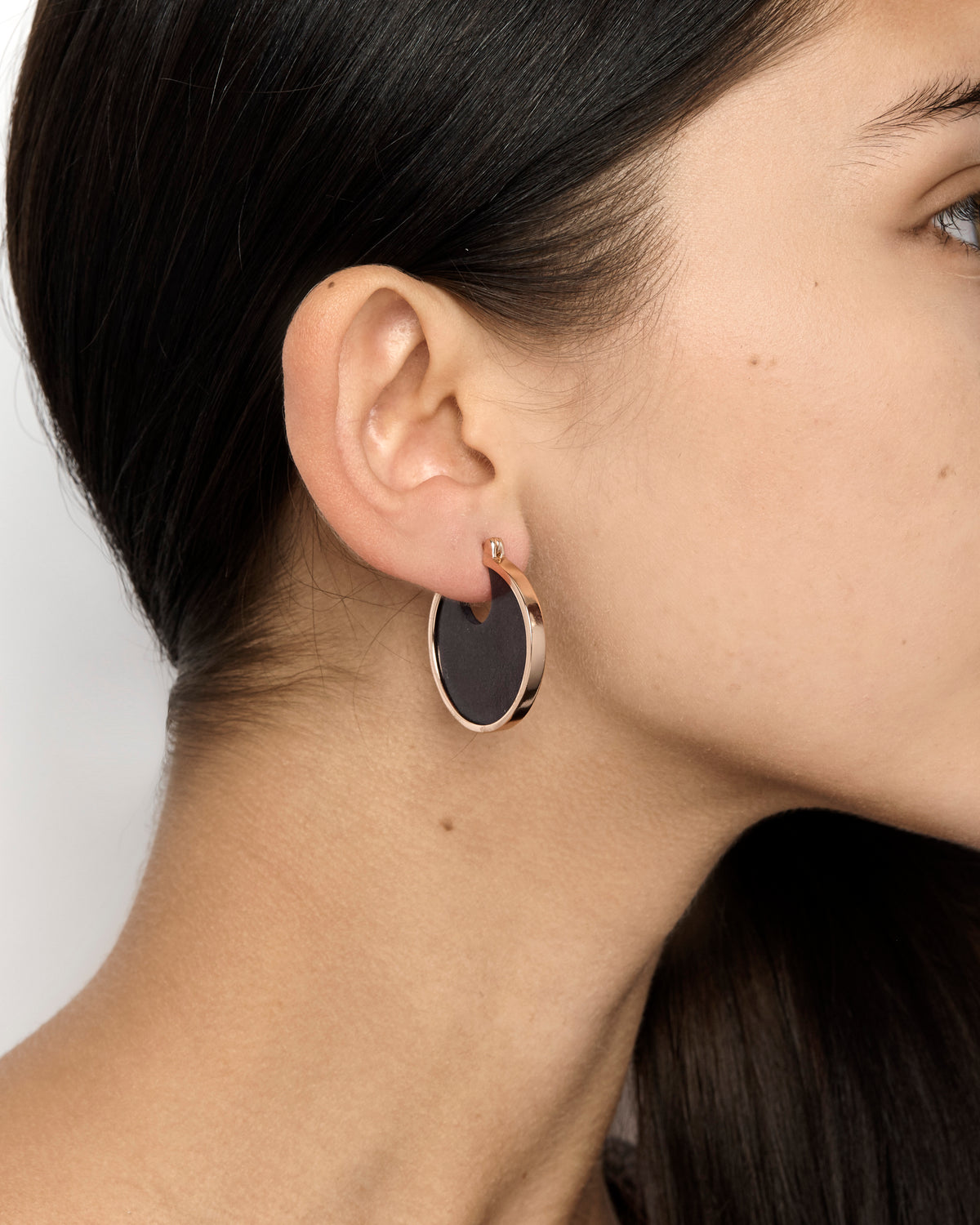 Small Eclipse Hoops • Spruce | Studio Elke